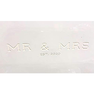 Mud Pie MR MRS BEADED 2020 PLATTER