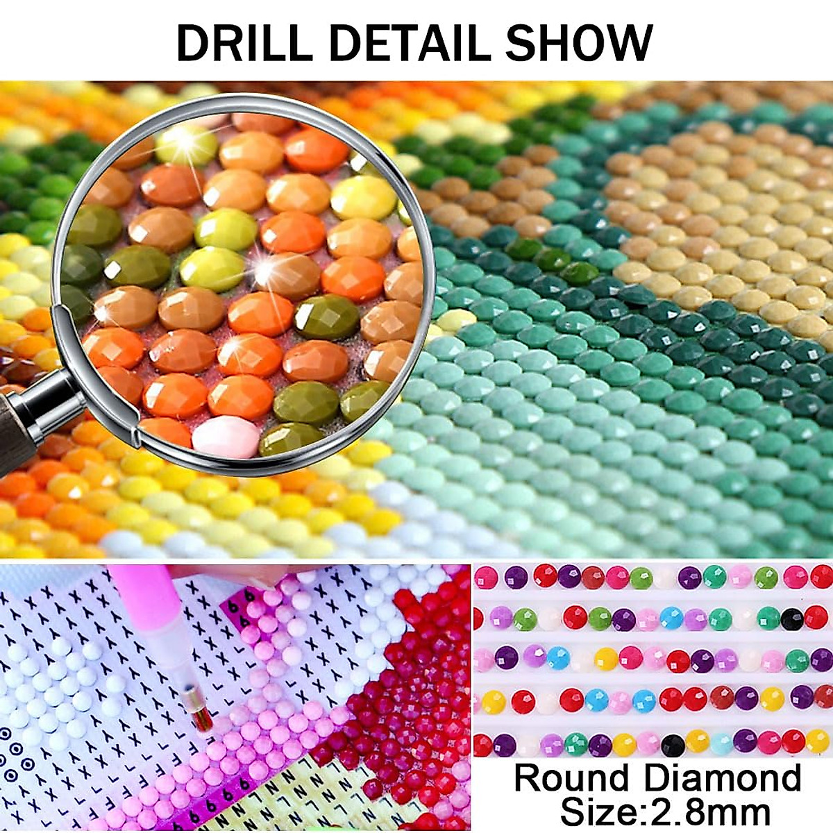 KS Diamond Painting Kits for Adults,5D DIY Full Drill Starry Sky Nightscape Castle Diamond Art Painting Kits DIY Adult Crafts 12x16inch