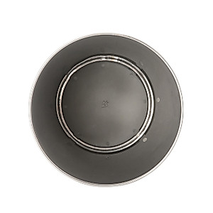 5 Liter Small Wastebasket | 11 Inches Height | Round Open Top | Trash Can | Bathroom | Bedroom | Kitchen | Dorm | Office | Disposal Waste Bin | Garbage Container | Stainless Steel