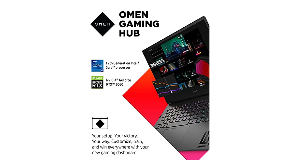 HP OMEN Laptop with Intel i7 & RTX 3060 – Powerful Gaming & Work