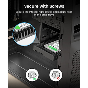 ORICO 2.5 SSD SATA to 3.5 Hard Drive Adapter Internal Drive Bay Converter Mounting Bracket Caddy Tray for 7 / 9.5 / 12.5mm 2.5 inch HDD / SSD with SATA III Interface(1125SS)