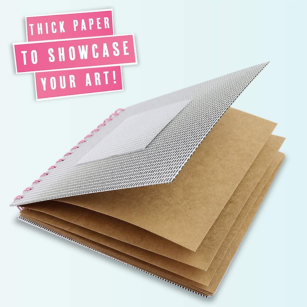 DOODLE HOG Scrapbook Kit Album 40 Pages, Journal Kit for Girls Ages 8-12, Scrapbooking & Stamping Supplies, Junk Journal Kit with Scrapbook Supplies