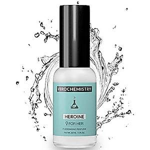 VIROCHEMISTRY Pheromones to Attract Men for Women (Heroine) - Elegant, Ultra Strength Organic Fragrance Body Perfume (1 Fl. Oz)(Human Grade Pheromones to Attract Men)