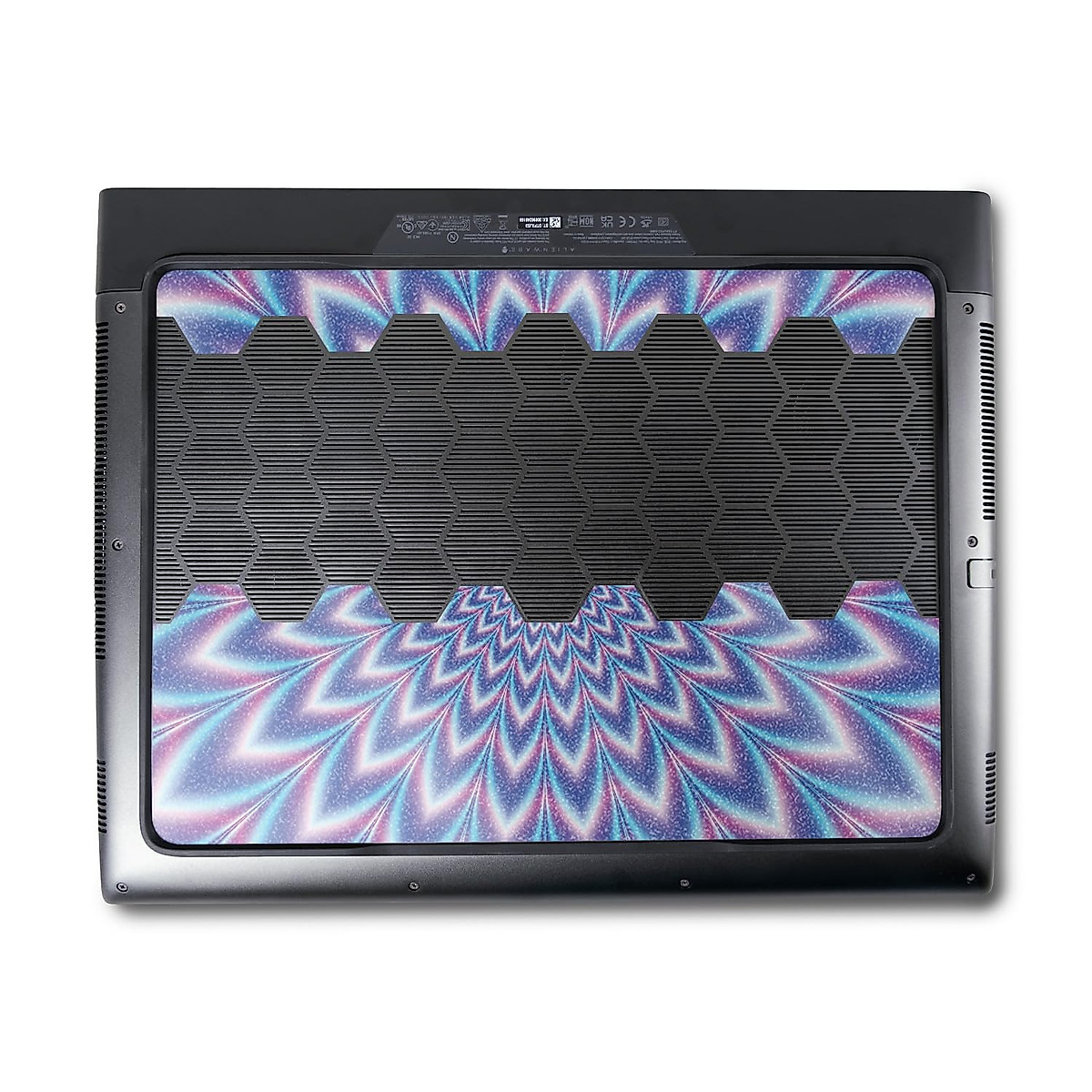 MightySkins Glossy Glitter Skin Compatible With Alienware M18 R1 (2023) Full Wrap Kit - Jitter Illusion | Protective Durable High-Gloss Glitter Finish | Easy To Apply & Change Styles | Made in the USA