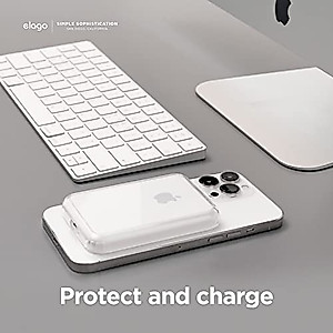elago Hybrid Clear Case Compatible with MagSafe Battery Pack - PC + TPU Hybrid Technology, Anti-Yellowing, Crystal Clear, Shockproof Cover, Protective Case (Transparent)
