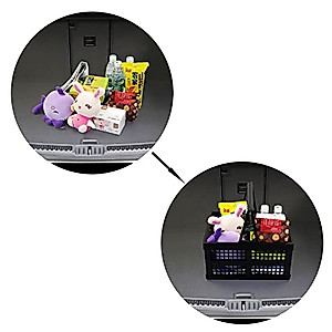 Ortodayes 2 Pack Folding Plastic Crate, Collapsible Shopping Basket with Handles