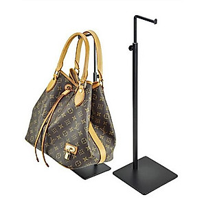 Generic Black Metal Handbag Rack Women Handbag Stand Holder with Adjustable Height, Large
