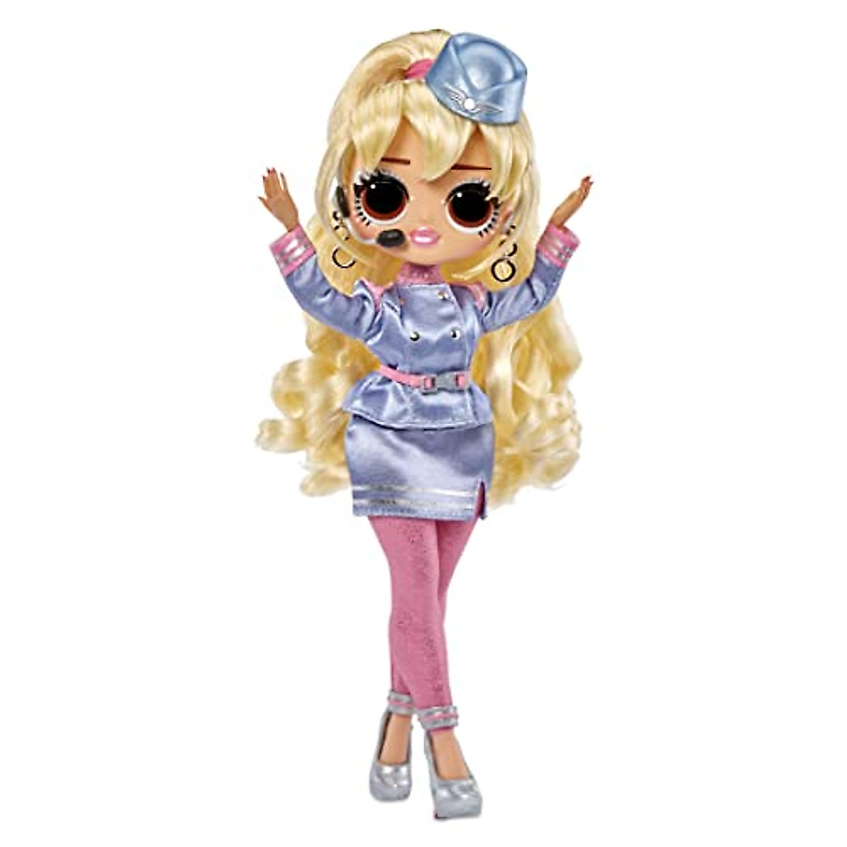 LOL Surprise OMG World Travel™ Fly Gurl Fashion Doll with 15 Surprises Including Fashion Outfit, Accessories and Reusable Playset – Great Gift for Girls Ages 4+