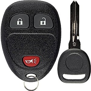 KeylessOption Keyless Entry Remote Control Car Key Fob Replacement for 15913420 with Key