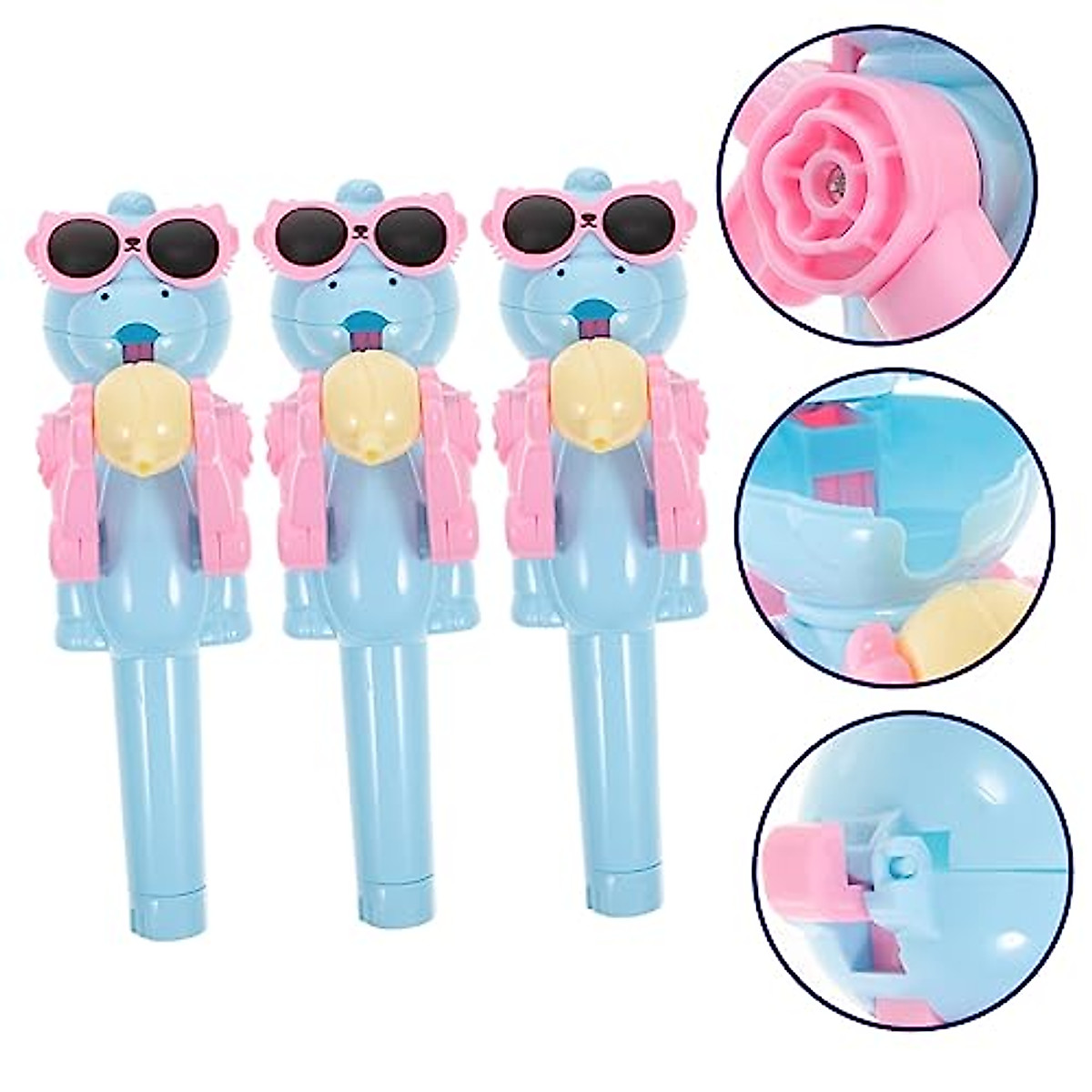 ibasenice 3pcs Lollipop Machine Cozmo The Robot Toy Lollipop Holder for Kids Toys Lollipop Storage Toy Lollipop Holder Toy Lovely Lollipop Holder Party Prank Robot Lollipop Food