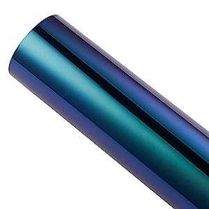 XhuangTech Chameleon Purple Car Side Window Tint Solar Film Protection Scratch Resistant 20% VLT 19.29" in x 9.84' Ft Feet