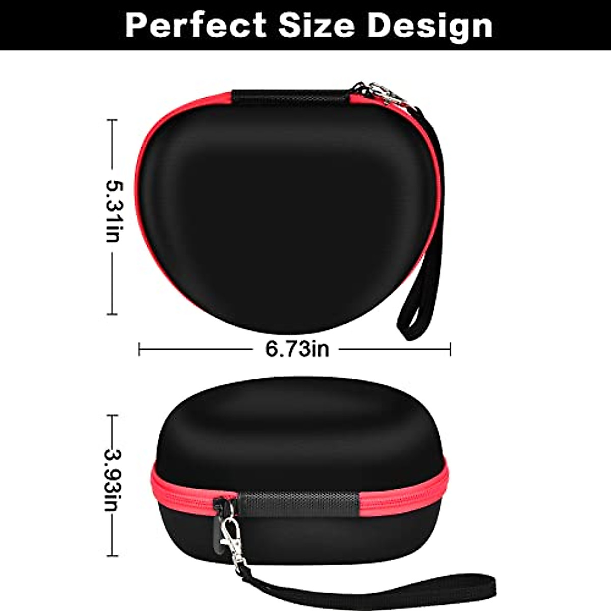 Headphone Case Compatible with Skullcandy Crusher/Hesh/Evo Wireless Over-Ear Bluetooth Headphones and More Foldable Headset Earphones, Hard Shell Earphone Protector Organizer Bag Pouch - Box Only