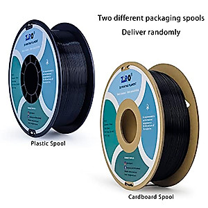 ZIRO PETG Filament 1.75mm,3D Printer Filament PETG 1.75 1KG(2.2lbs), Dimensional Accuracy +/- 0.03mm,Black