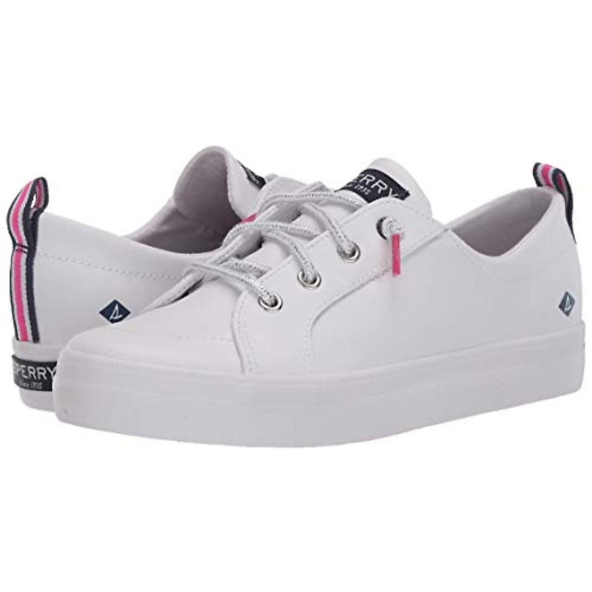 Sperry Crest Vibe Sneaker, White, 6 US Unisex Big Kid