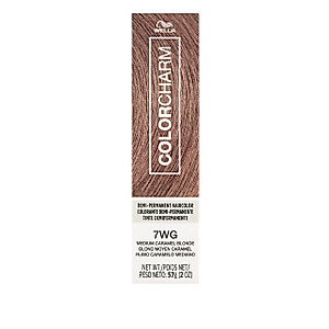 COLORCHARM Demi Permanent Hair Color| 7WG Medium Caramel Blonde | Gloss, Refresh and Tone | 2 Fl Oz