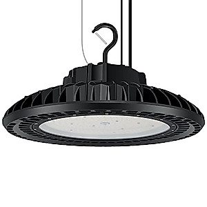 OPENLUX 300W UFO LED High Bay Lights 43,500lm (1200W MH/HPS Equiv.) 5000K 0-10V Dimmable High Bay LED Shop Lights UL Approved LED Warehouse Light AC100-277V