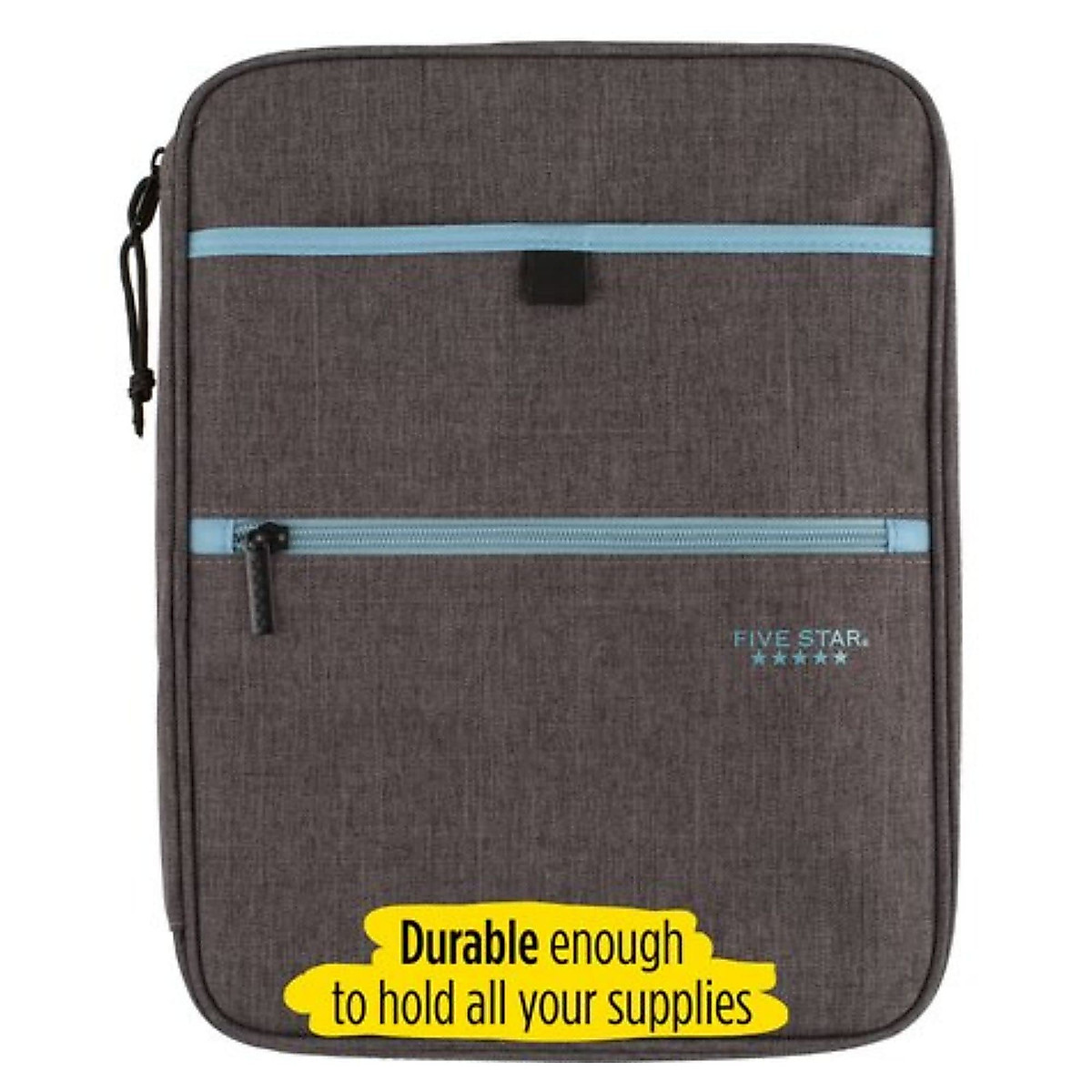 Five Star Carry-All Zipper Binder: 1 in. / 375 Sheet Capacity (Black)