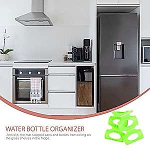 CALLARON Fridge Organizer Silicone Bottle and Can Stacker Soda Can Beverage Can Storage Holder Wine Bottles Rack Space Saver Refrigerator Organizer for Pantry Countertop Cabinet Drink Dispenser