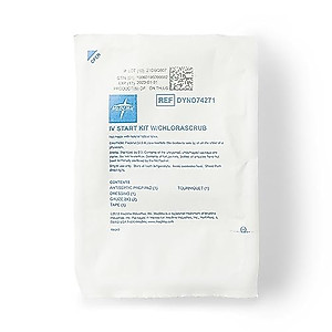 Medline IV Start Kits with Chlorascrub (Pack of 100)