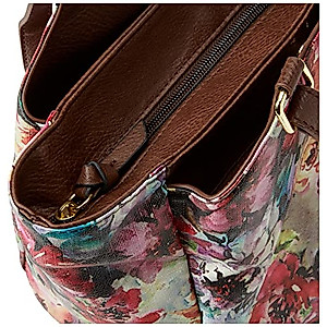 Bueno of California womens Double Handle Scoop Tote Carriers Bag Briefcase Handbag, Watercolor, X-Large US