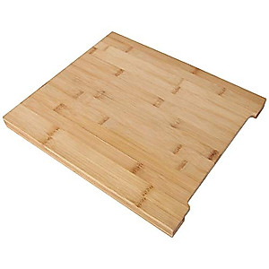 Lily’s Home Mess-Free Bamboo Cutting Board With Slide Out Drawer Tray, Large