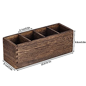 ALL Music-box 4 Adjustable Smart Compartments Kitchen Utensil Holder, Cutlery Trays, Silverware Storage Kitchen Utensil Flatware Caddy