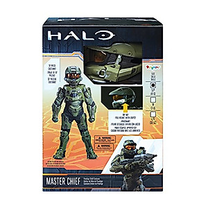 Disguise Child Master Chief Ultra Prestige Costume Medium, Army Green