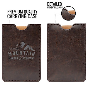 Beard Comb - Natural Sandal Wood for Hair with a Scented Fragrance Smell with Anti-Static & No Snag, Handmade Fine/Medium Tooth Brush Best for Beard & Moustache Packaged in Premium Giftbox