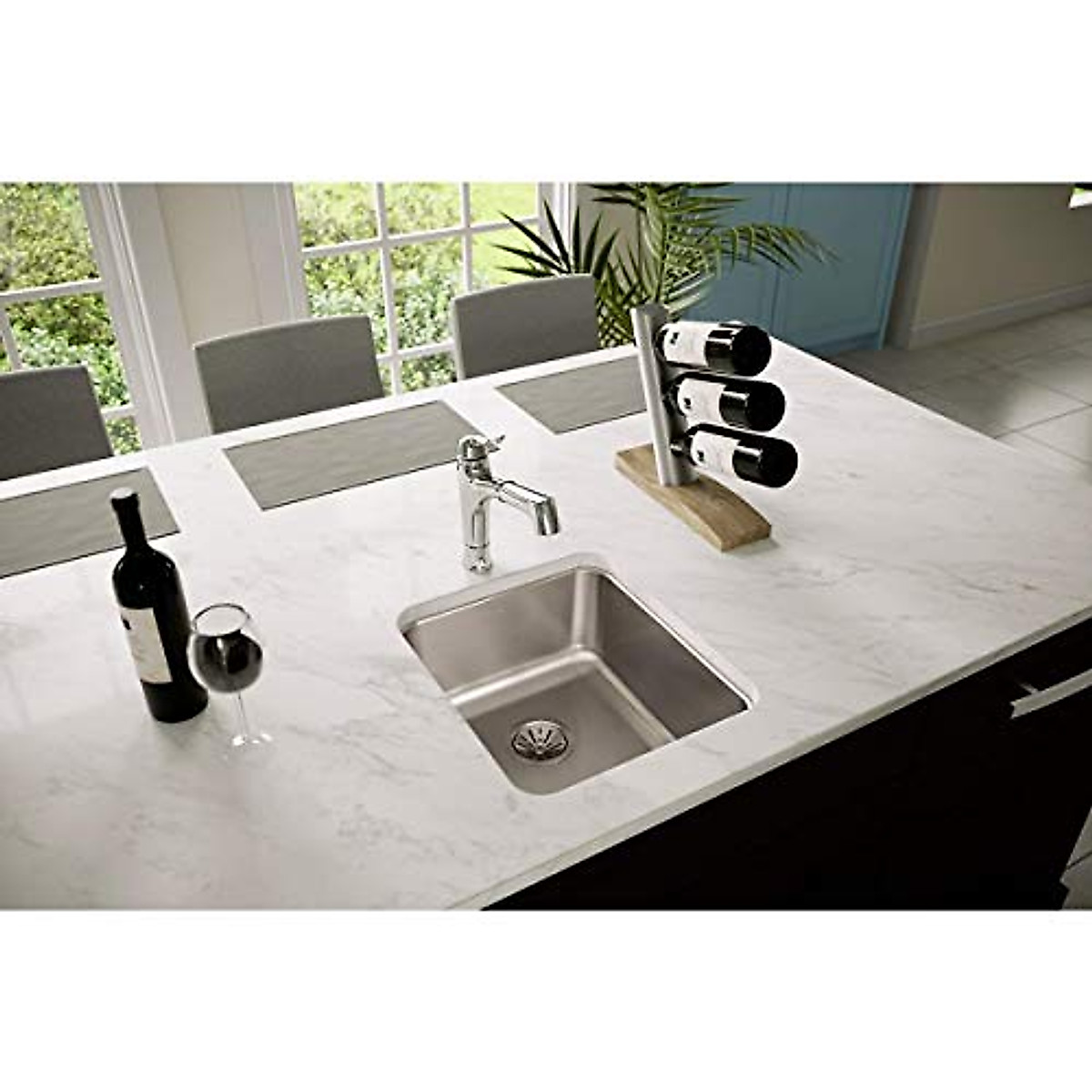 Elkay ELUH1316 Lustertone Classic Single Bowl Undermount Stainless Steel Sink