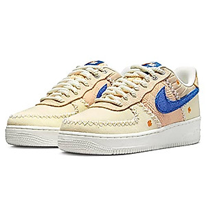Nike Mens Air Force 1 Low DV2215 100 Los Angeles Flea - Size 10 Sail/Blue