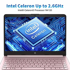 HP Stream Laptop 14" HD, Intel Celeron N4020 Processor, 8GB DDR4 RAM, 64GB SSD, Intel HD Graphics, 720p Webcam, 1 Year Office 365, White, Win 11 S, Alpacatec Accessories