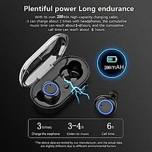 Y50 Bluetooth Earphone Outdoor Sports Wireless Headset 5.0 with Charging Bin Power Display Touch Control Headphone Earbuds
