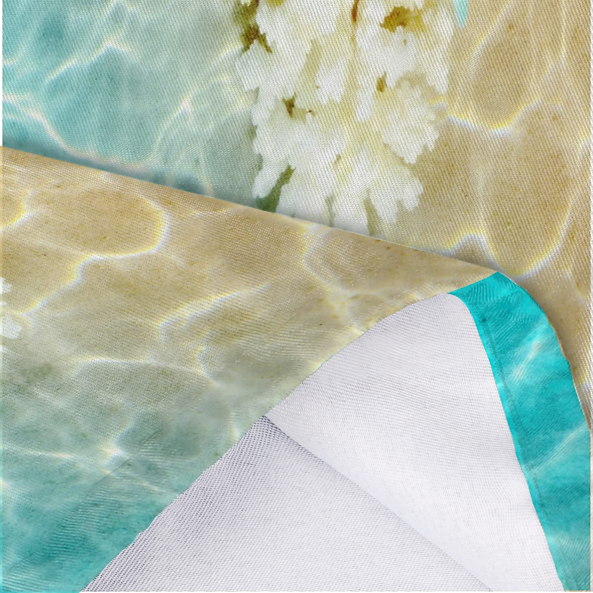 Summer Beach Plastic Bag Holder, Starfish Seashell Grocery Bag Storage Holder Hanging Garbage Shopping Bag Trash Bags Organizer for Kitchen Home