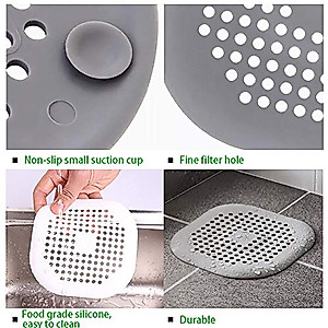 WeTest 2 Pcs Silicone Kitchen Sink Strainer, Filter for Kitchen Bathroom Tub, Kitchen Shower Drain Cover Hair Catcher 2019