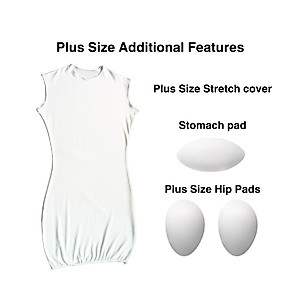 Pro Modular Dress Form Padding Plus Size Kit (24 Pieces) – Adjustable Body Form Padding Set for Sewing and Mannequin – Adult Female Dress Padding – Dress Making and Tailoring Accessories