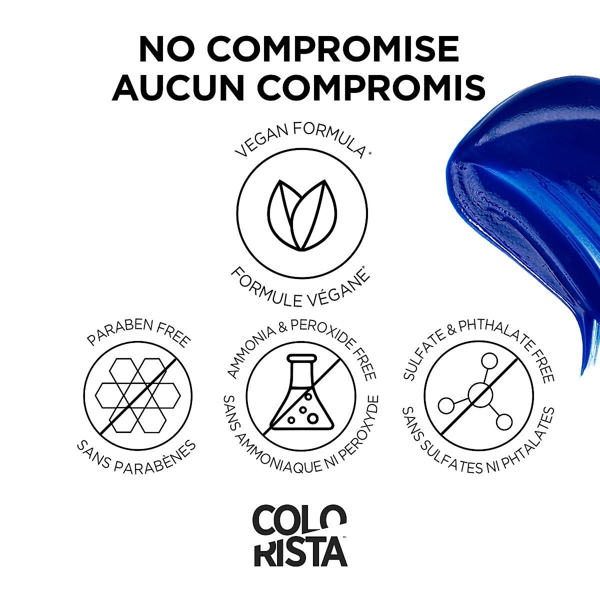 L’Oréal Paris Colorista Metallic Semi Permanent Hair Color for Bleached or Blonde Hair, Color Depositing Hair Mask Formula, Metallic Blue