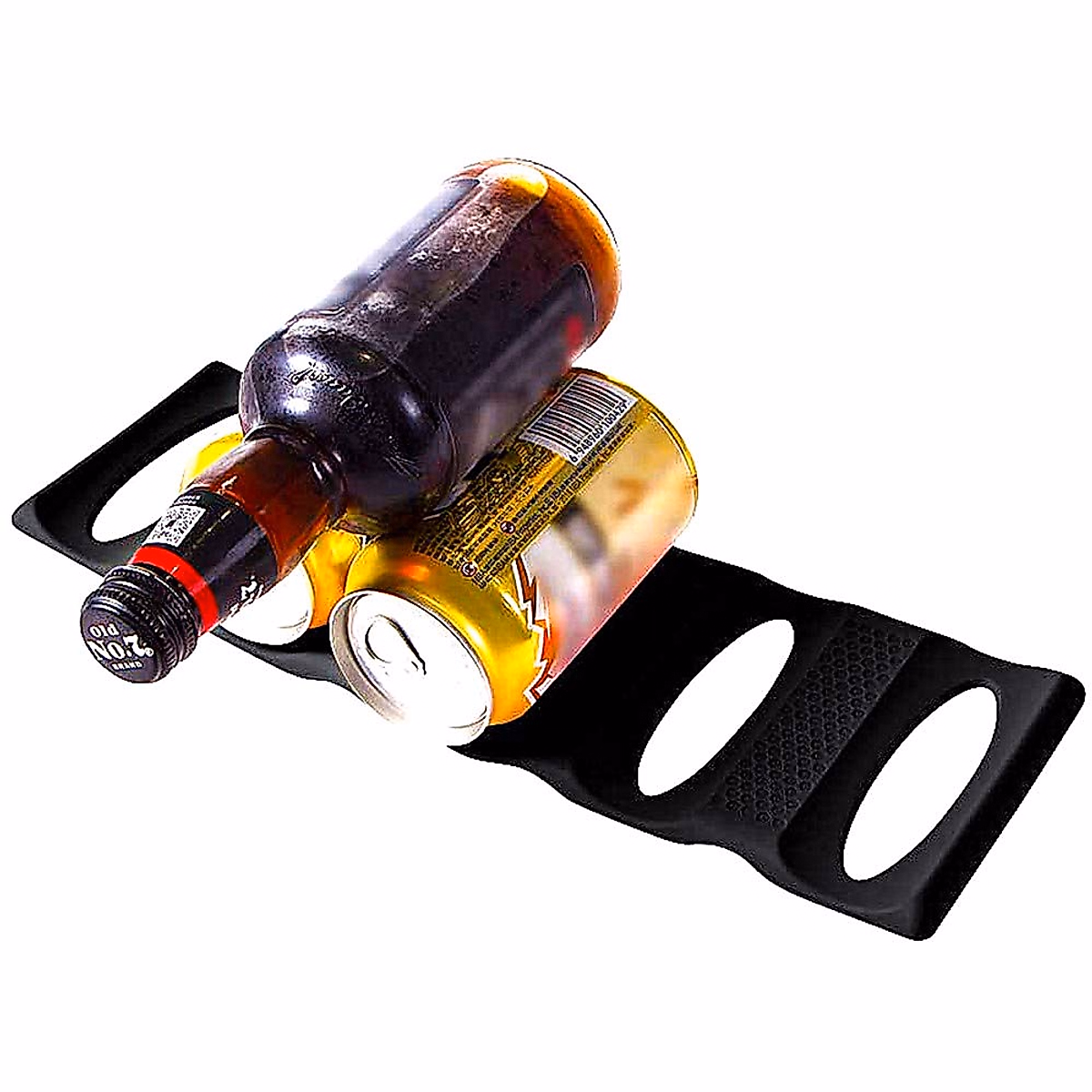 2Pcs Bottle Stacking Mat Can Stacker Kitchen Cabinet and Fridge Storage Rack Wine Bottles Holder