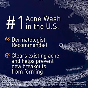 PanOxyl Acne Foaming Wash Benzoyl Peroxide 10% Maximum Strength Antimicrobial, 5.5 Oz