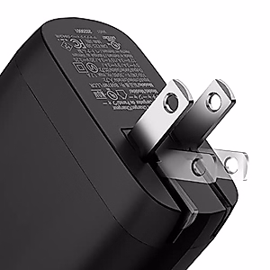 Amazon Basics 65W One-Port GaN USB-C Wall Charger with Power Delivery PD for Laptops, Tablets and Phones (iPhone 14/13/12/11/X, iPad, MacPro, Samsung, and more)-Black (non-PPS)