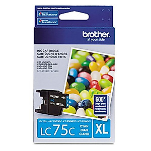 Brother Lc75c Innobella High-Yield Ink, Cyan