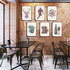 Metallic Wall Art Decor Metal Abstract Art Wall Decor Praying Mantis Poster Insect Print Picture Abstract Praying Mantis Art Wall Decor Gift Metal Wall Art Decor,12X16 In/30X40Cm Metal Art Wall Decor