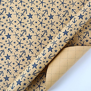 Gift Wrapping Paper Happy Birthday, 6 Geometric Pattern for Men's Gift Wrap, 12 Sheets Pre-cut Man Gift Wrapping Paper, 19.7 X 27.6 Inch， Folded Package, Not rolled