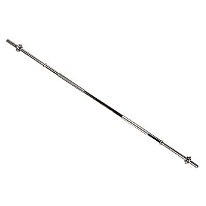 Signature Fitness 5FT Stardard Barbell with Star Locks, Chrome