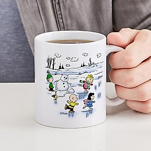 CafePress Peanut Gang Snow Scene Ceramic Mug Ceramic Coffee Mug, Tea Cup 11 oz