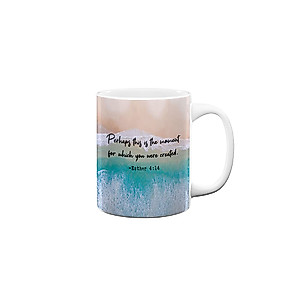TJ Originals Esther 4:14 Perhaps This Is The Moment Gifts for Her - Bible Verse Graduation Drinkware- 11oz Ceramic Mug - Best Christian Office BFF Gifts for Women Friends