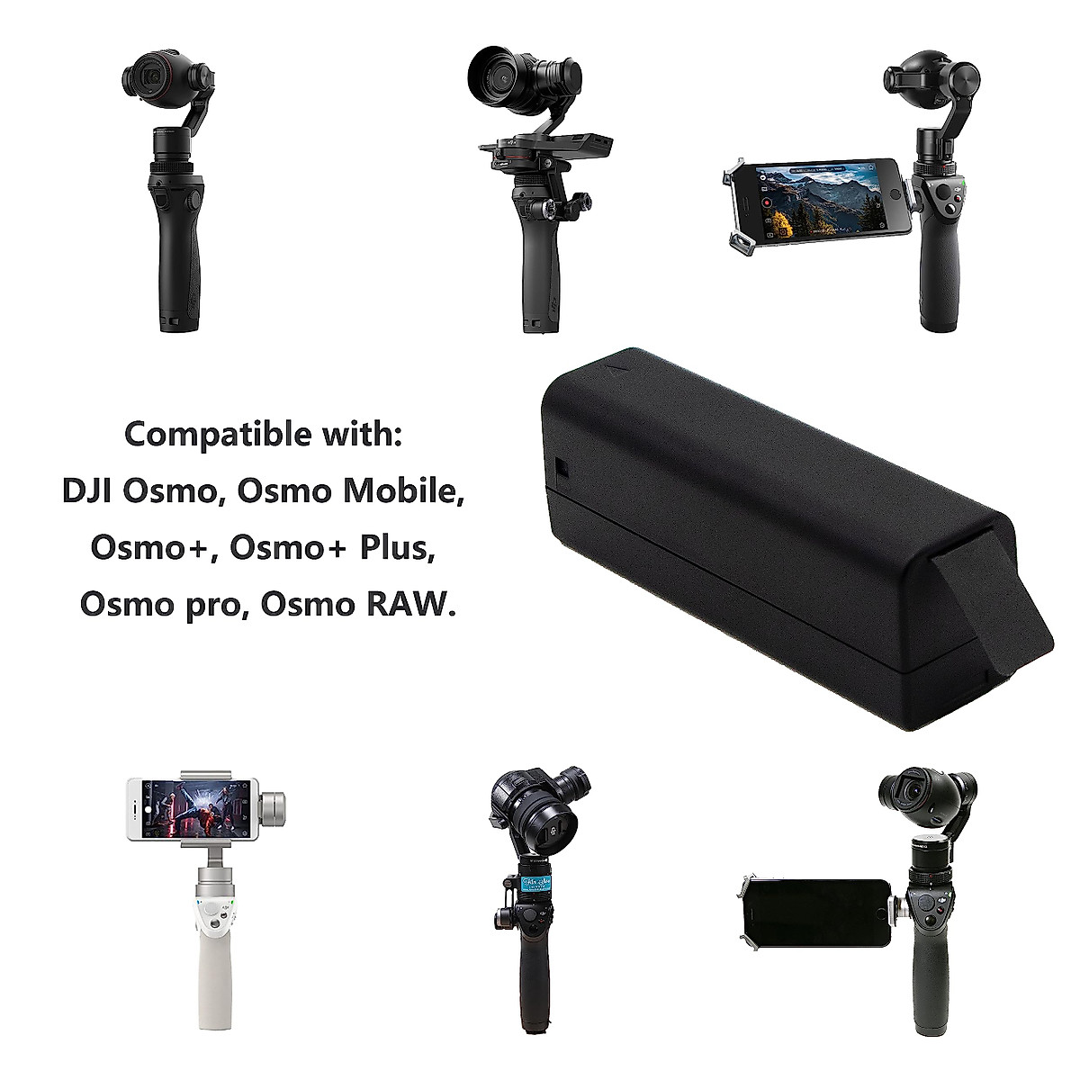 CS Cameron Sino Upgrade Part 53 Intelligent Battery Compatible with DJI Osmo,Osmo Mobile,Osmo+（Plus,Osmo pro/RAW, fits HB01-522365 HB02-542465