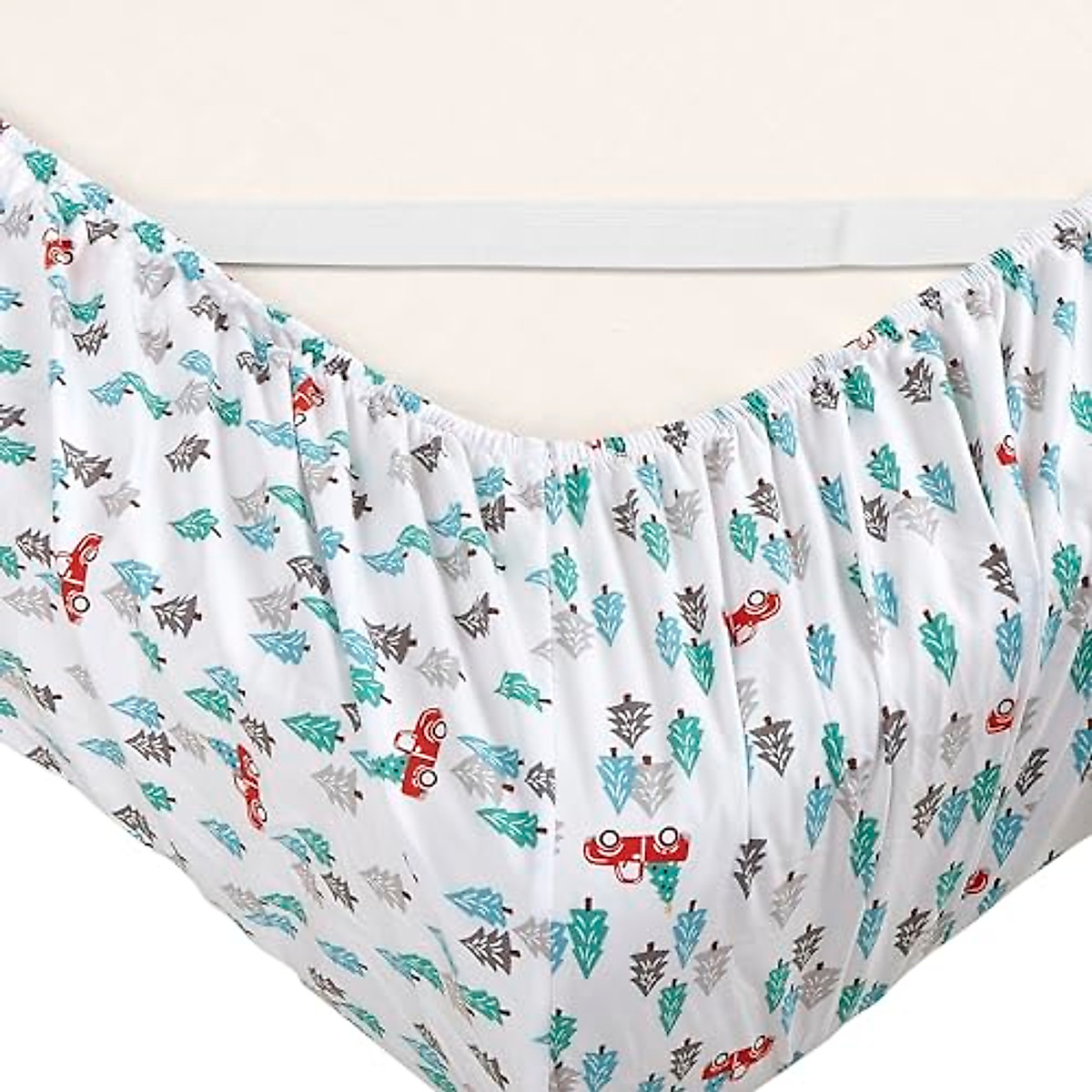 Elegant Comfort Luxury Soft Bed Sheets Holiday Pattern 1500 Premium Hotel Quality Microfiber - Softness Wrinkle and Fade Resistant (4-Piece) Bedding Set, Twin XL, Pickup Tree