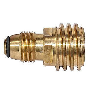 DOZYANT Propane Tank Adapter Converts POL LP Tank Service Valve to QCC1/Type1 Hose or Regualtor - Old to New.