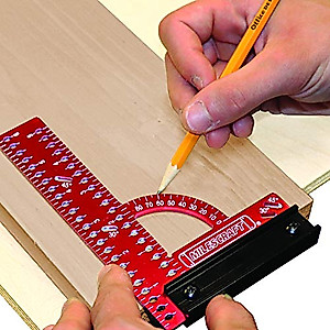 Milescraft 8459 MC-Square150 (metric) - Aluminum Framing and Woodworking Square,Red