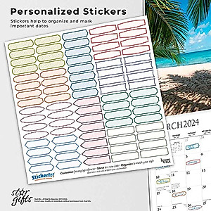 Beautiful Tropical Islands | 2024 12 x 24 Inch Monthly Square Wall Calendar | Sticker Sheet | StarGifts | Scenic Travel Photography